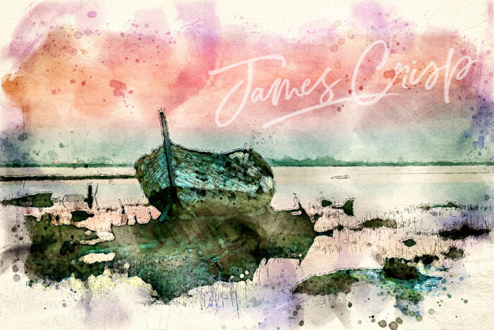 Maldon Prom Park Shipwreck Digital Painting - Crisp Photography