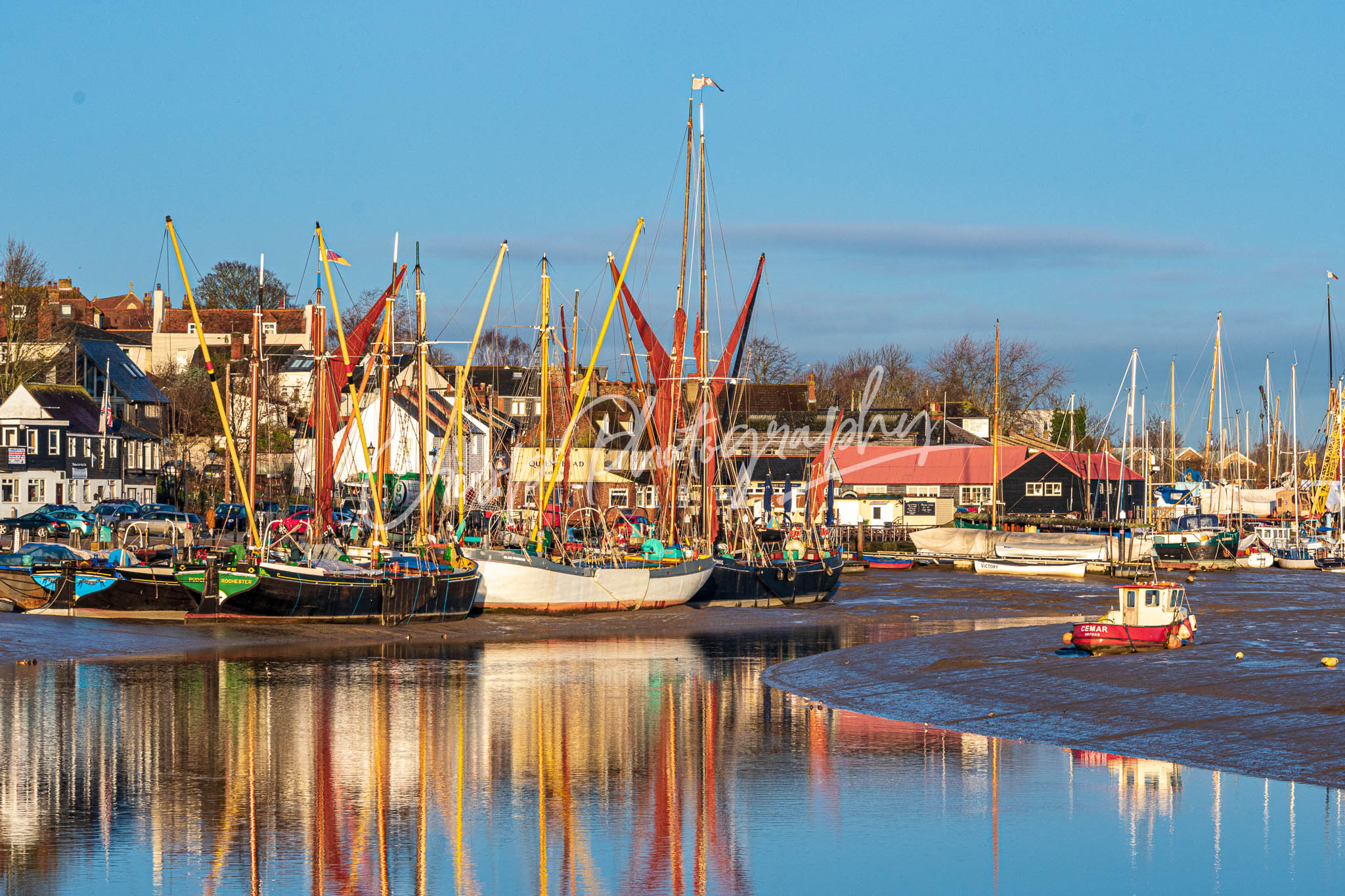 Maldon Hythe Quay reflections - Crisp Photography
