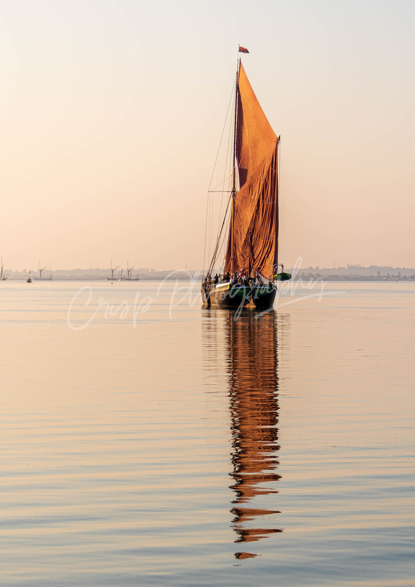 Thames Sailing Barge Pudge sunrise - Crisp Photography