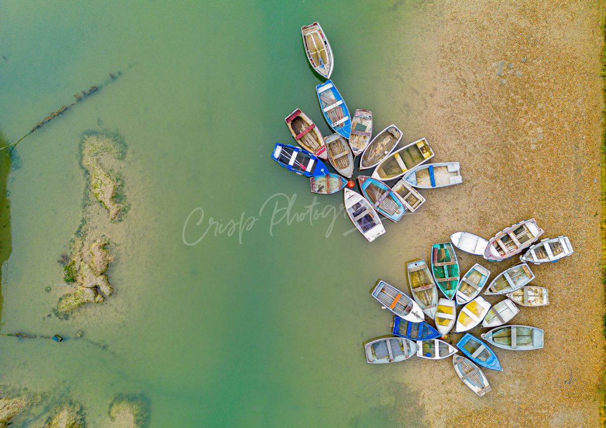 Boat Petal Dinghies in the Creek - Crisp Photography